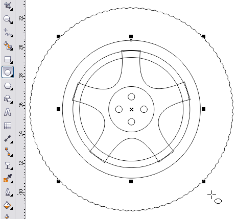 AMC™DESIGNER: Cara Menggambar Ban Mobil Dengan CorelDRAW