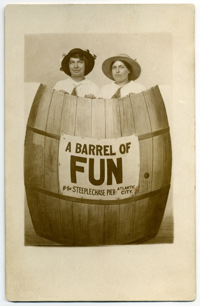 Barrels of Laugh – 24 Funny Vintage Photos of People Posing with Drums ...