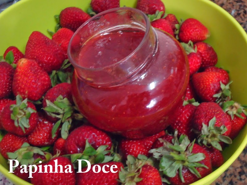 Papinha Doce: Compota de Morango na MFP