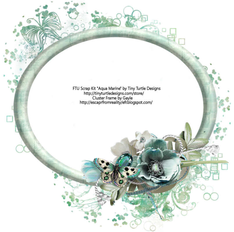 Escape From Reality Blog: FTU Clusters & Cluster Frames 'Aquamarine Winter'