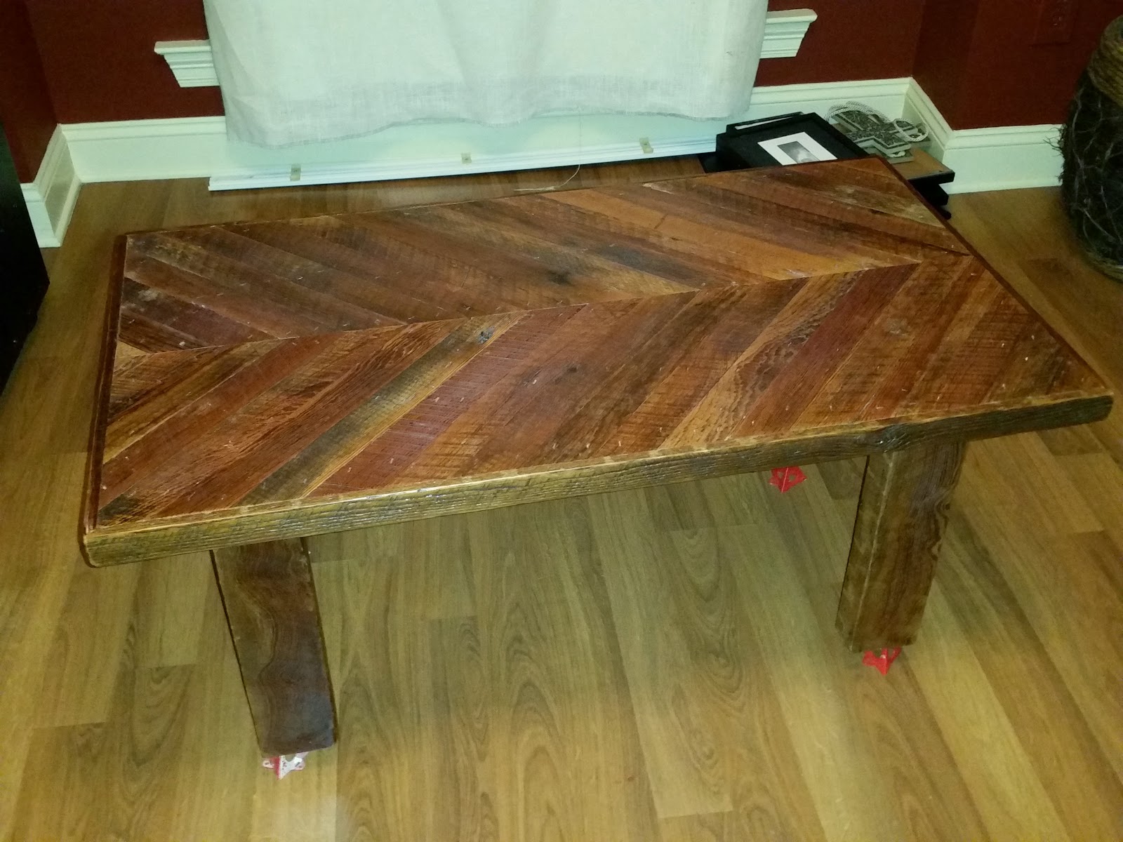 Furniture Creations by Jarrod: Coffee table from reclaimed pine taken ...