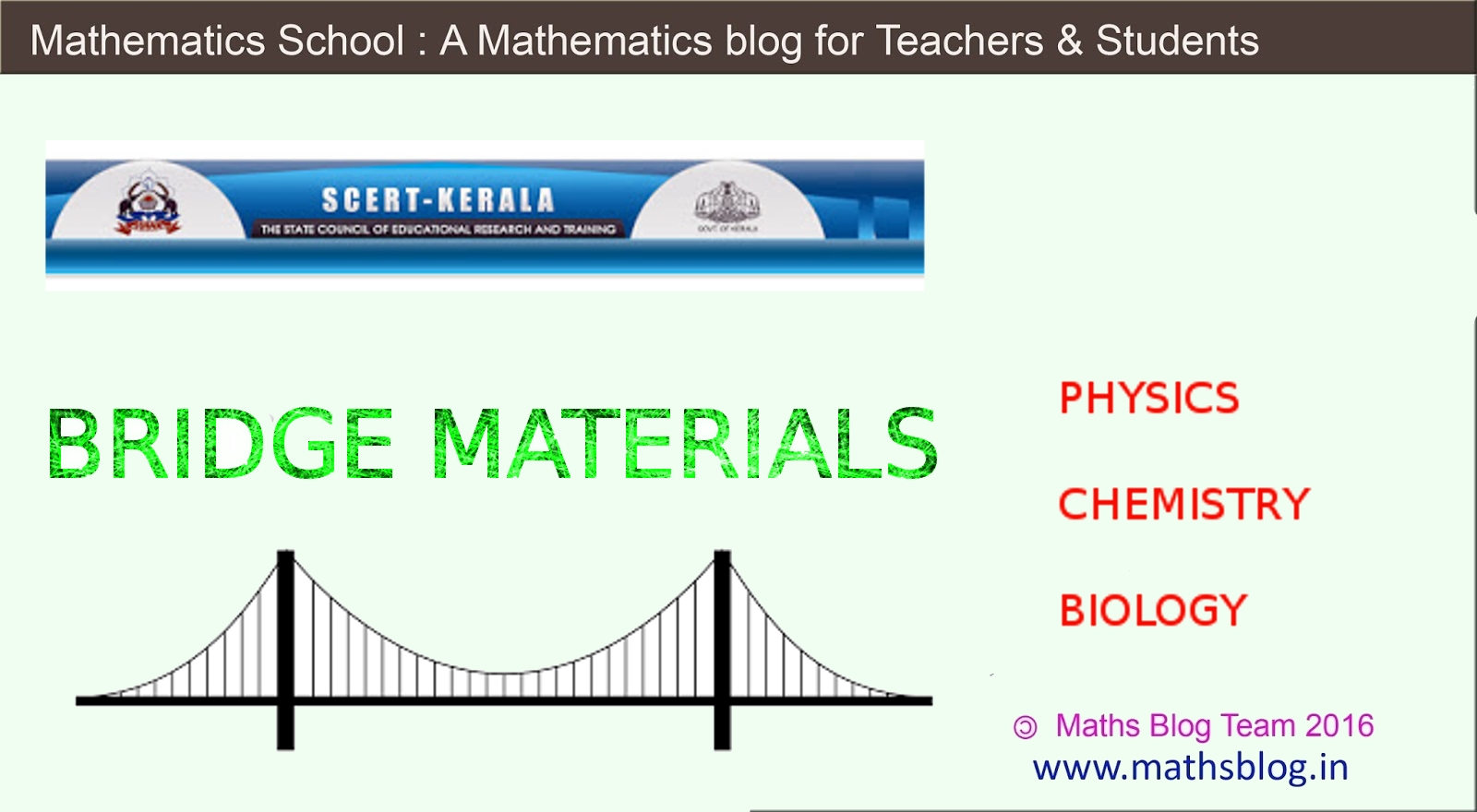 Bridge Material for Std X | Namkalvi