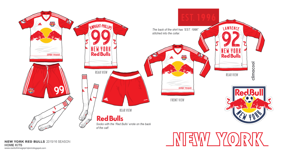 Football teams shirt and kits fan: New York Red Bull Home 2015-16 Kits ...