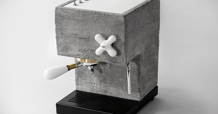 NEWS: This coffee machine is made from concrete | The Test Pit