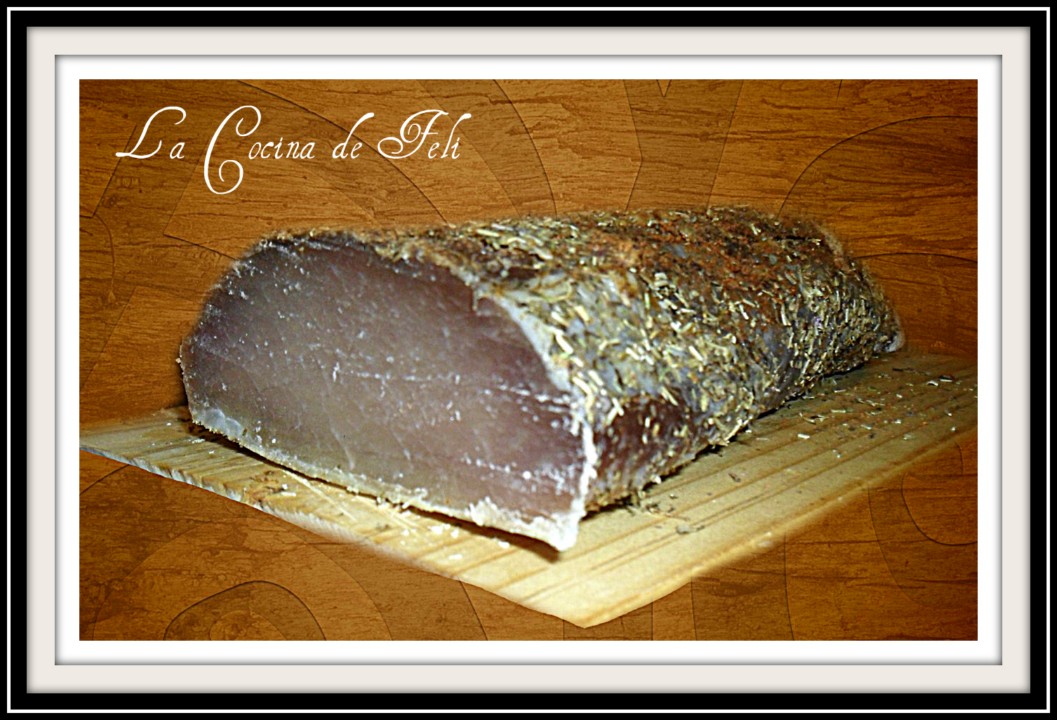 La Cocina de Feli: LOMO DE CERDO CURADO A LA SAL
