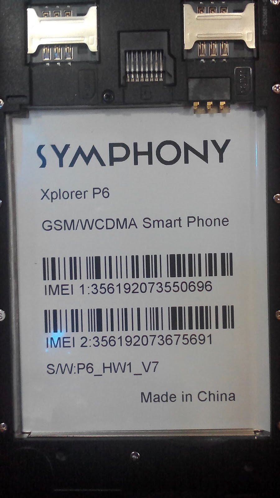 JANNATUL TELECOM: SYMPHONY P6 FLASH FILE 2GB RAM P6_HW1_V7 100%TESTED ...