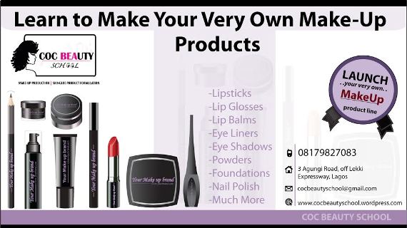 Learn to create your own brand of make-up & skincare products