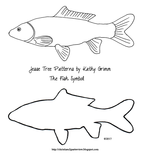 Jesse Tree Ornament - The Fish | Christian Clip Art Review