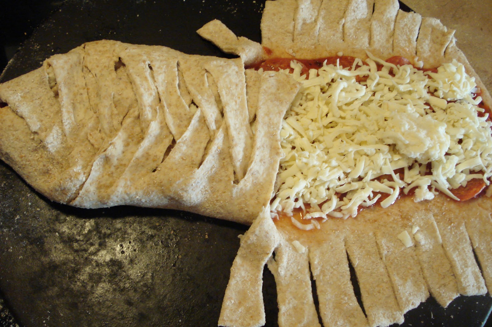 Thrifty Living: Braided Calzone Recipe