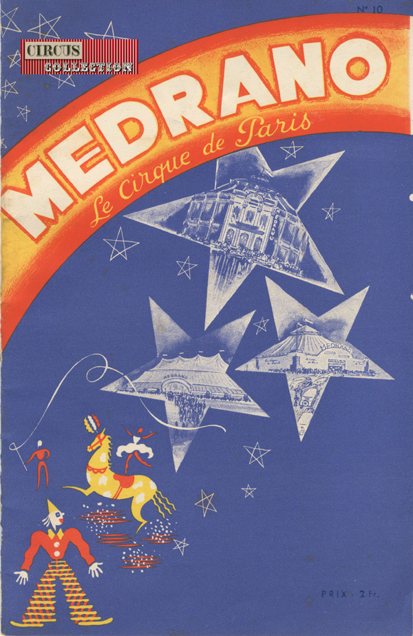 Circus -Collection: Medrano le cirque de Paris 1937, programme