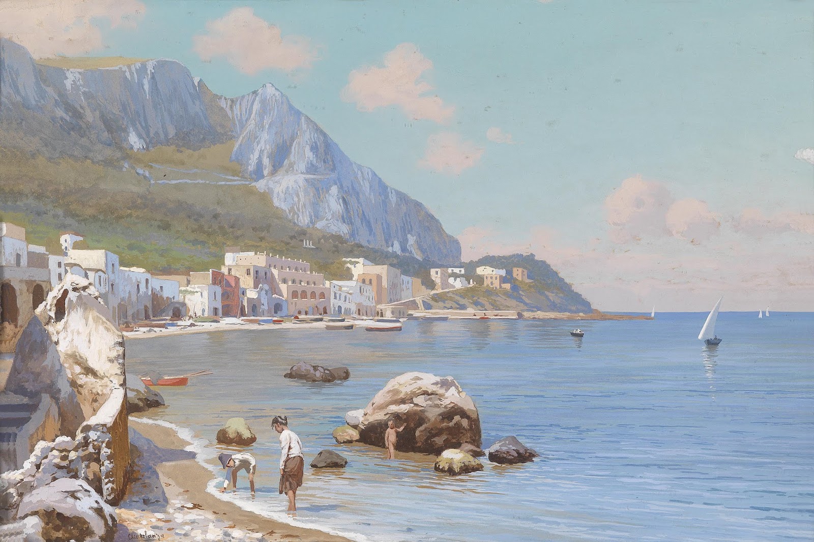 Piscinolablog: Il pittore del "mare turchino", il maestro Giuseppe ...