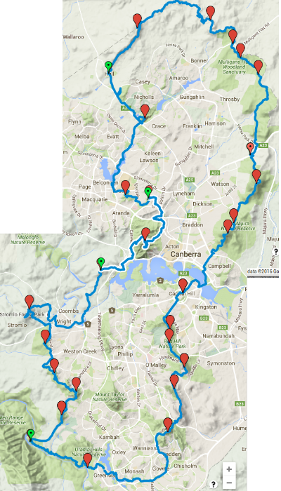 Canberra Centenary Trail (or something like it)