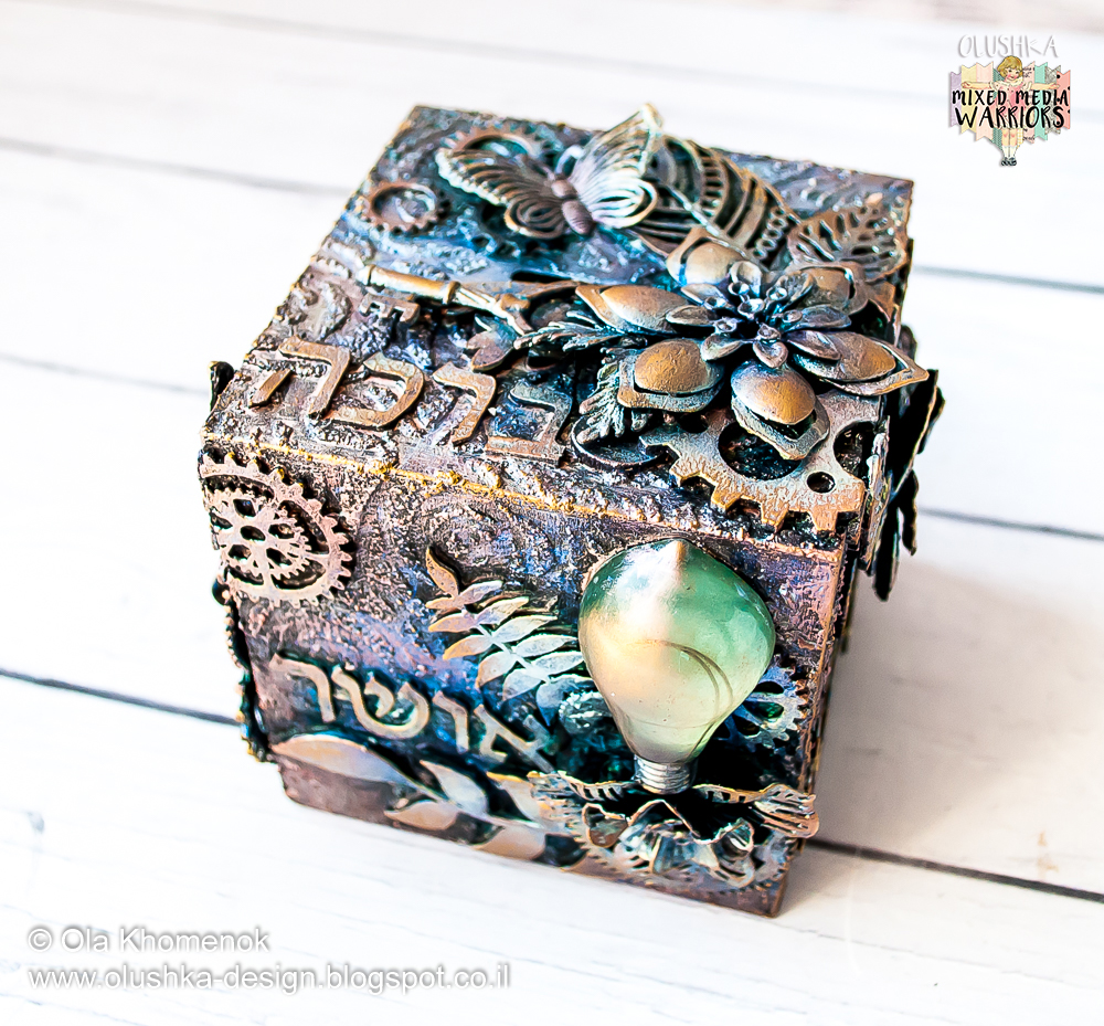 Mixed Media Warriors: Altered money box