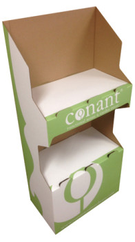 Custom Corrugated Packaging Boxes Design: Corrugated Cardboard Counter ...