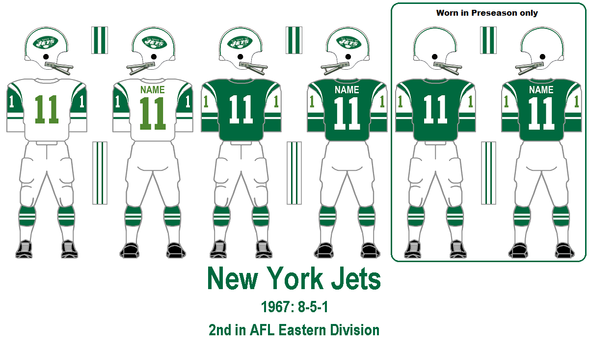 Bill's Update Blog: 1960-69 New York Titans / New York Jets
