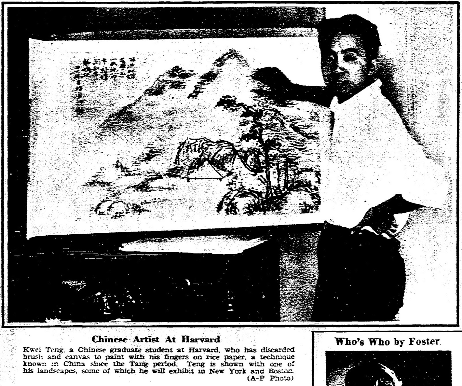 Chinese American Eyes: Kwei Dun / Kwei Teng at Harvard