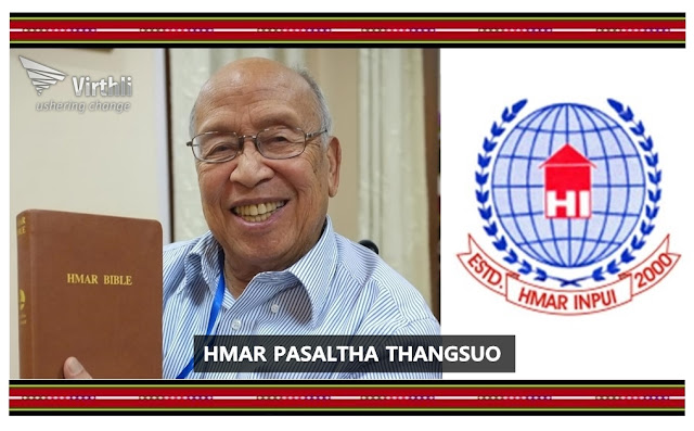 Rev. (Dr.) Rochunga Pudaite chu "Hmar Pasaltha Thangsuo" indiktakin ...