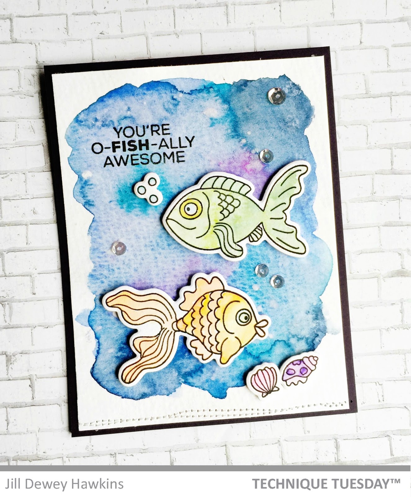 Tam's Art In Flight: Fishy Stamp Set Illustrations