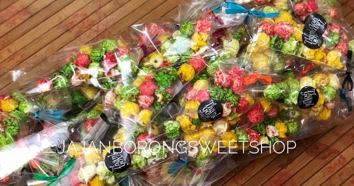 Jajan Borong Shah Alam: Tempahan Popcorn cone doorgift 100pcs