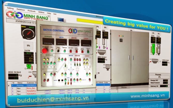 Software control for Concrete Batching Plant/Asphalt Plant ~ Minh Sáng ...