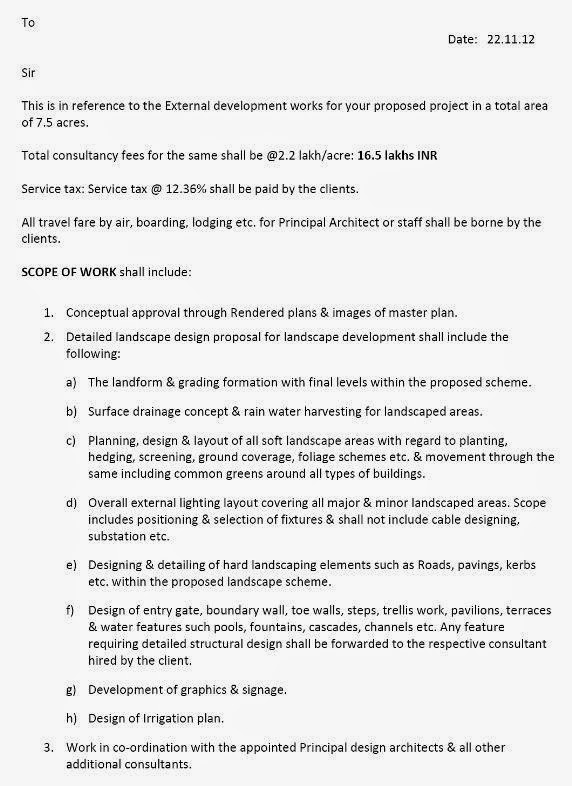 99Details: Architect Landscape Offer Letter