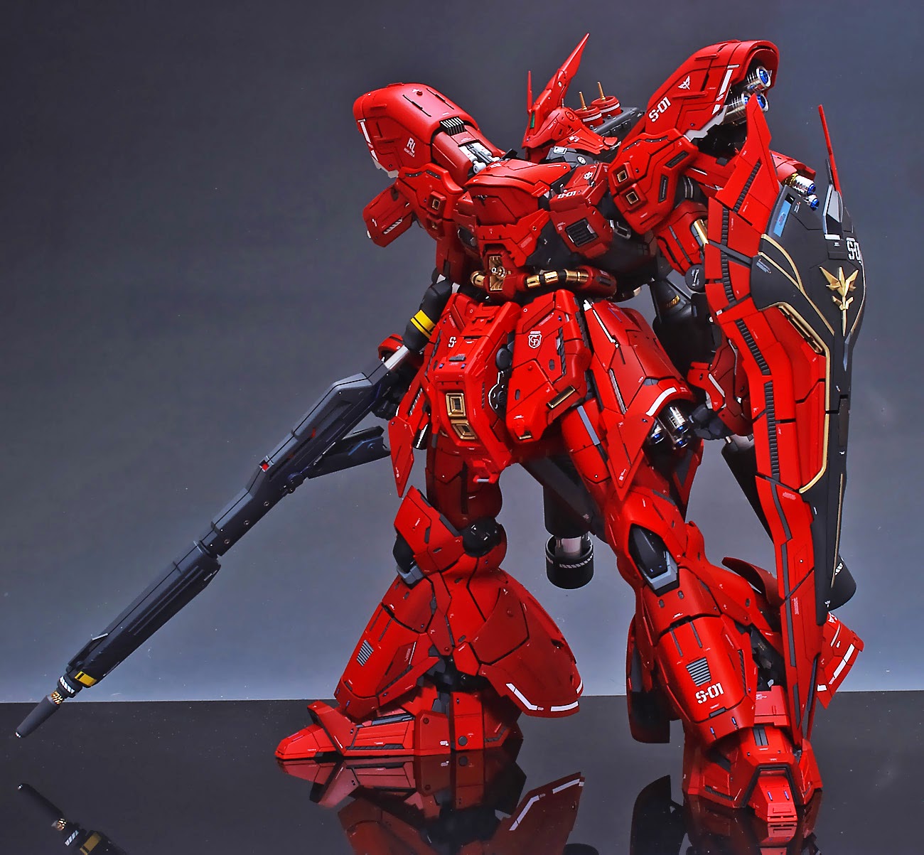 GUNDAM GUY: MG 1/100 Sazabi Ver Ka [Full Open Hatch] - Customized Build