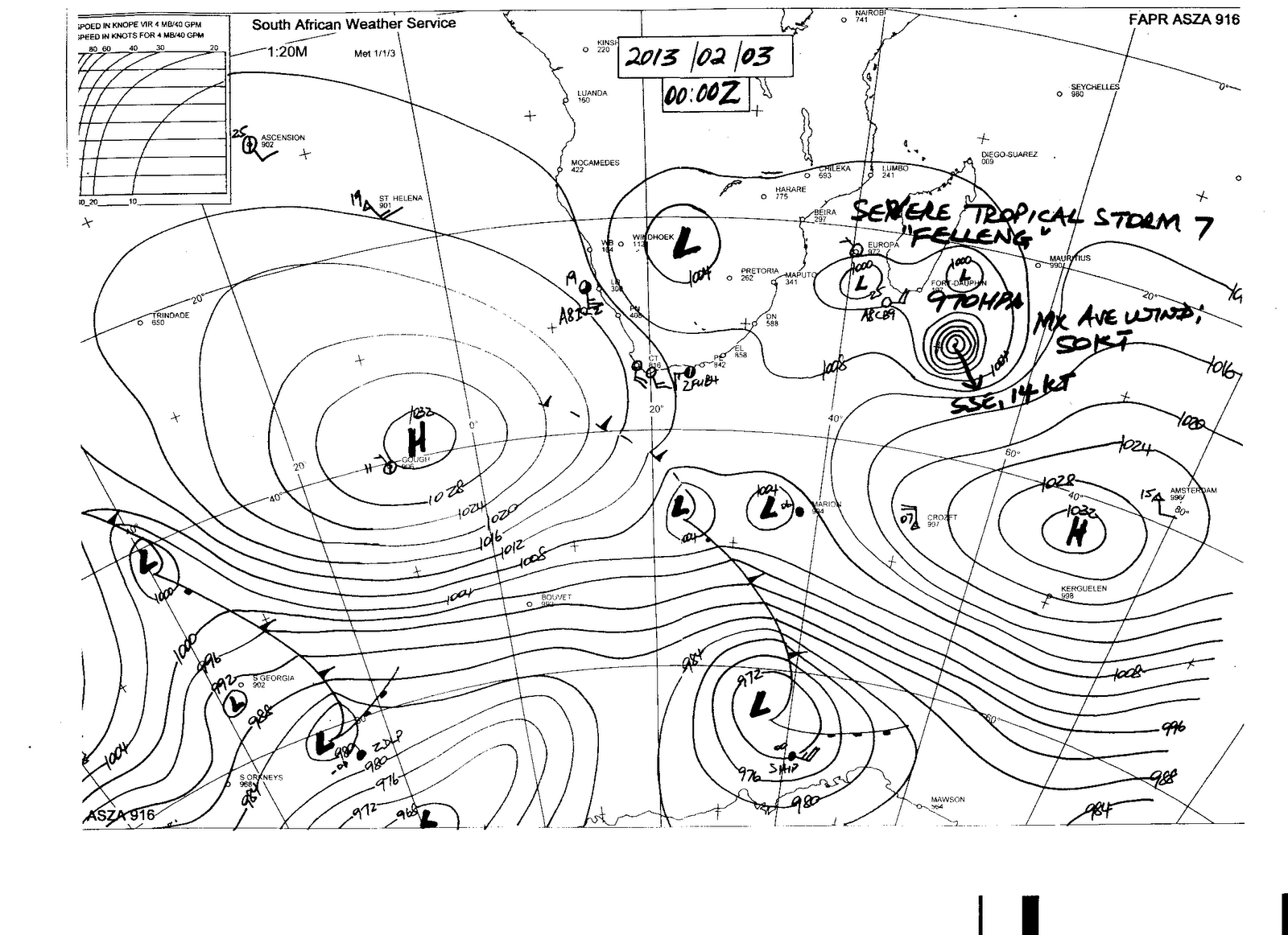 SA Weather and Disaster Observation Service: SA Sea Level Synoptic ...