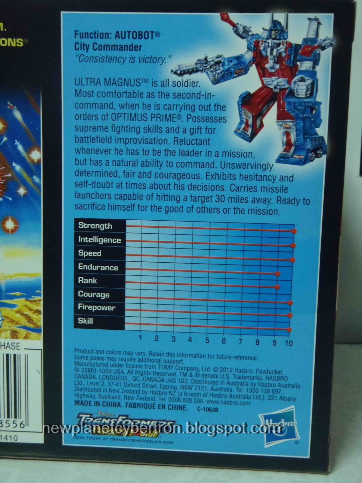 New Planet Cybertron: Transformers Review: Ultra Magnus (G1)