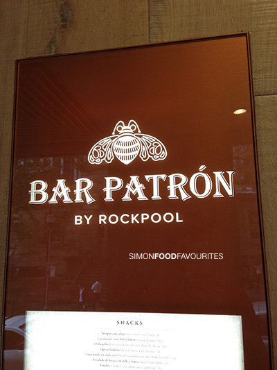 Simon Food Favourites: Bar Patron, Circular Quay, Sydney (9 March 2018)