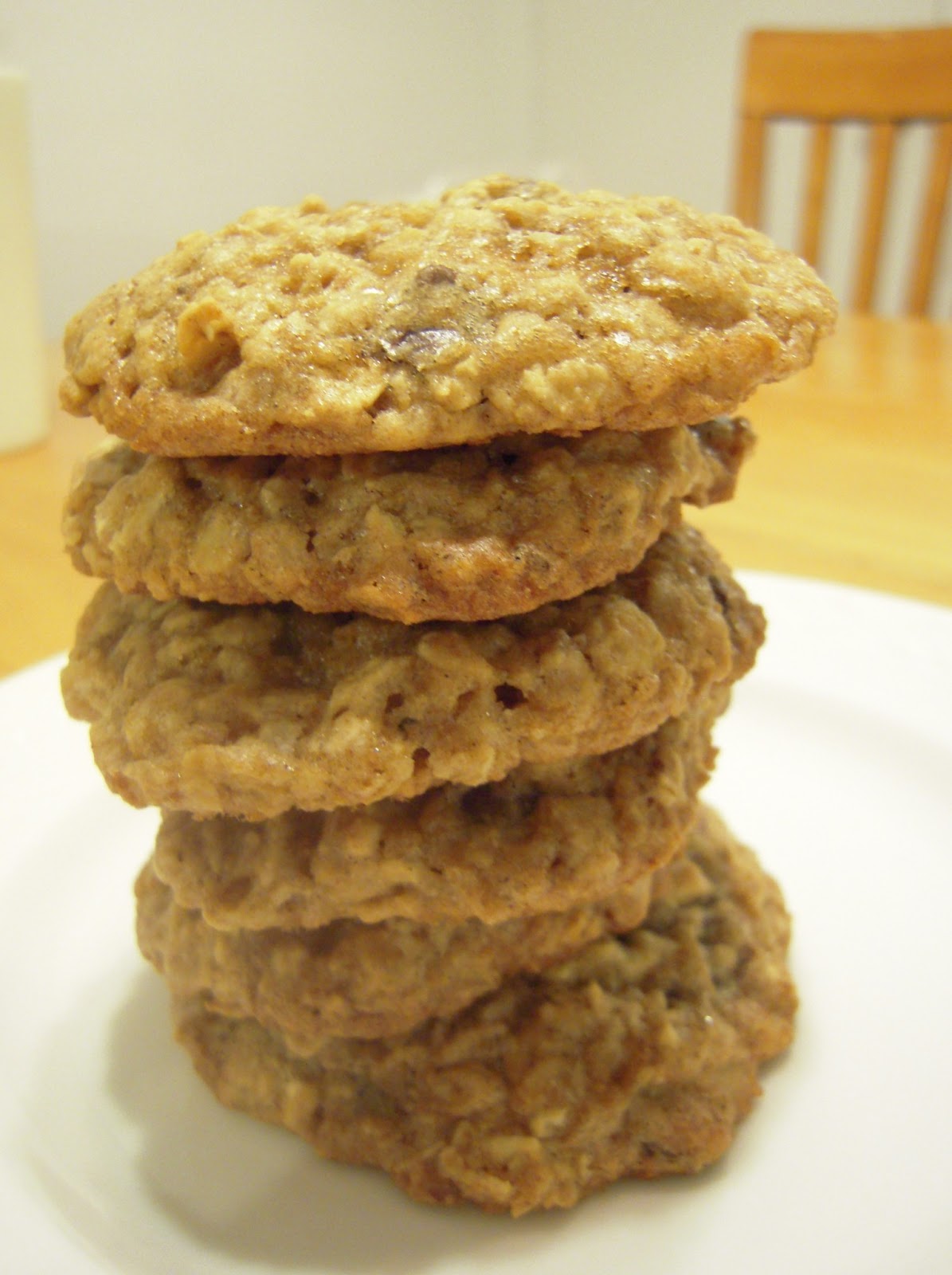 Sarah's Fares: Oatmeal Chocolate Chip Nut Cookies
