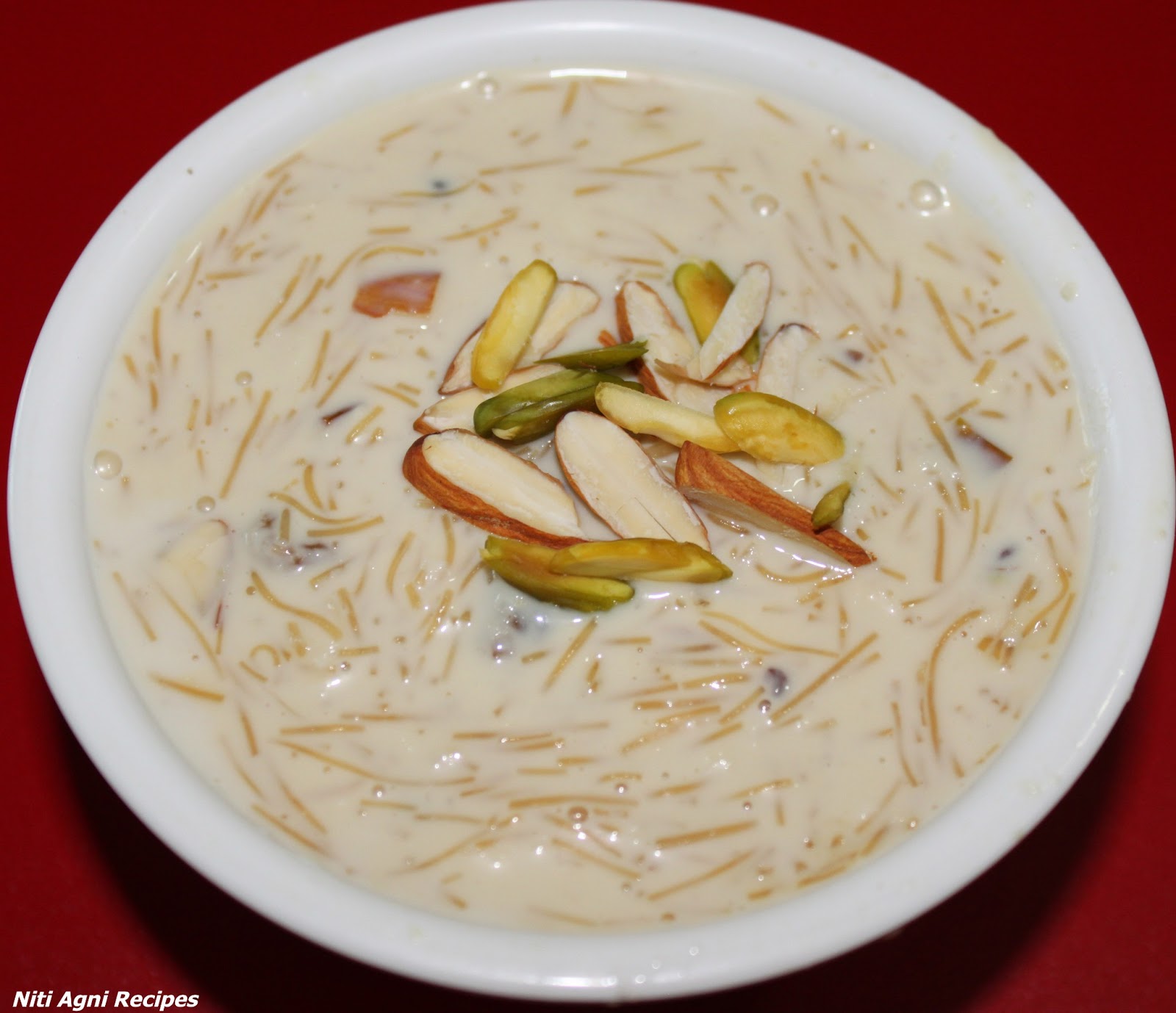 Niti Agni Recipes: Seviyan/Vermicelli Kheer/Sevai Payasam
