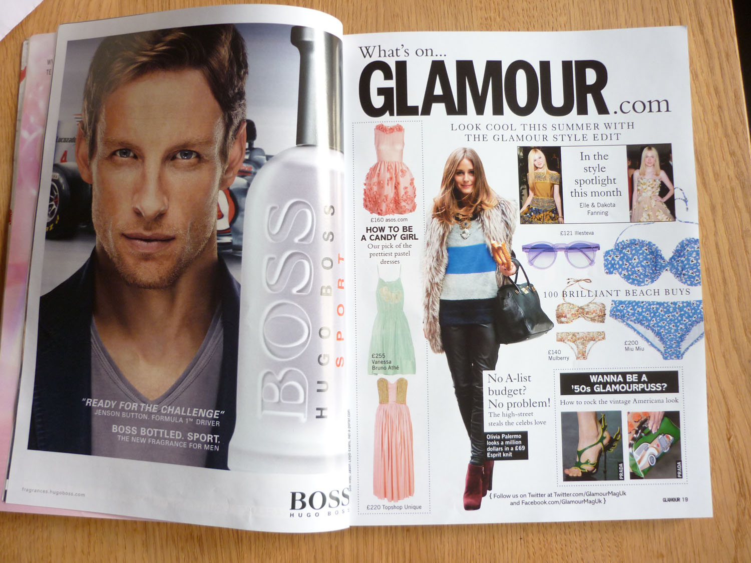 Design Practice Blog: Text Hierarchy in Glamour Magazine - Importance ...