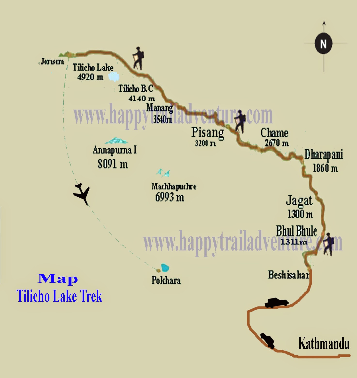 Places to Visit in Nepal: Tilicho Lake Trekking-World Highest Lake