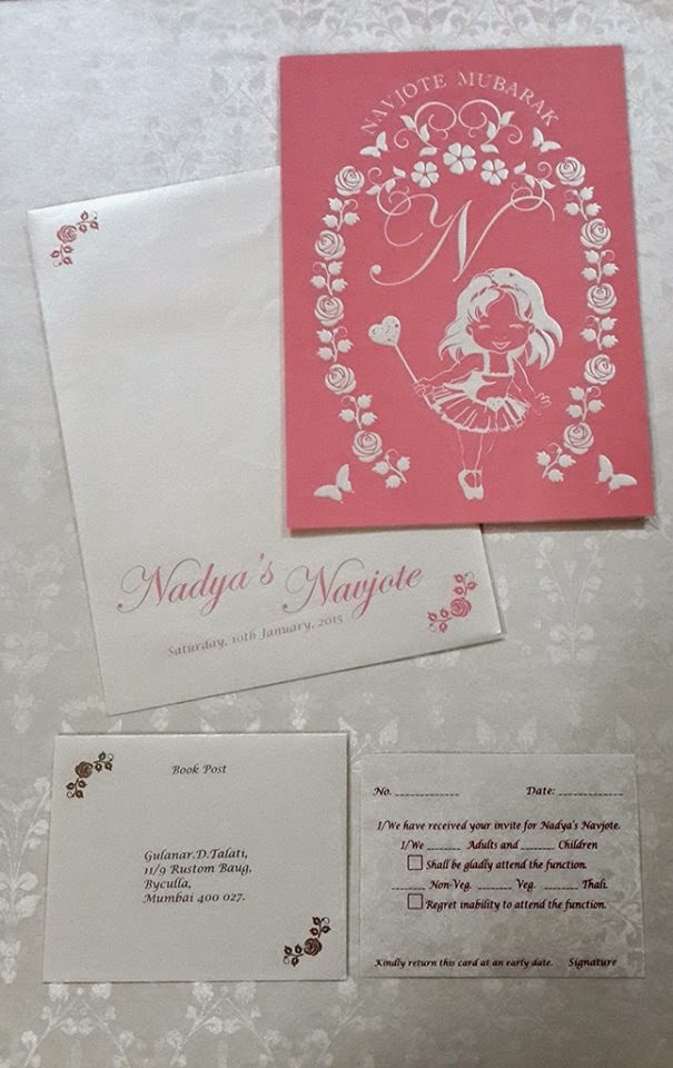 ZINIA JC : Navjote Invitation Card Designs