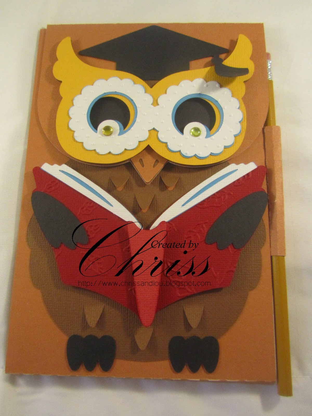 Scrappin' With Chriss and Lou: Wise Owl Writing Pad
