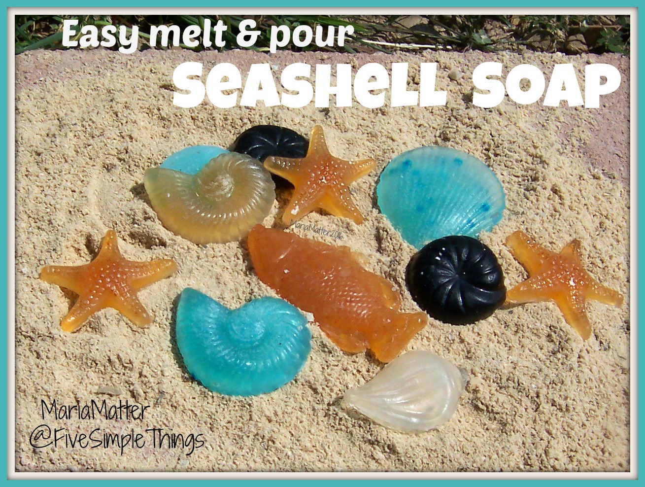Five Simple Things: Easy Melt & Pour Seashell Soaps