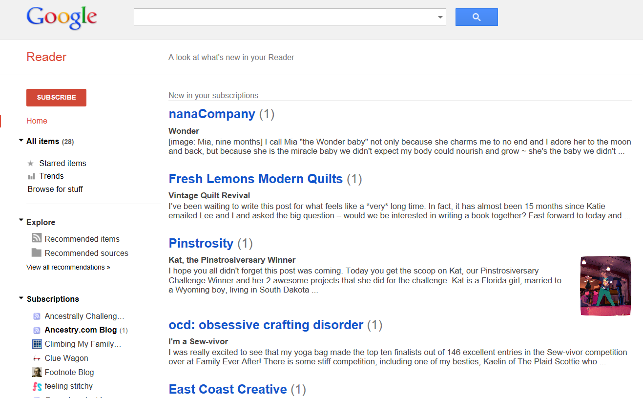 Google reader - intelligencebatman