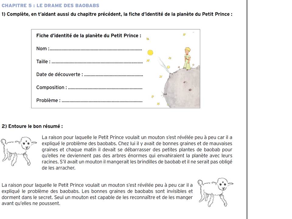 Niveau A2-B1: Le petit prince