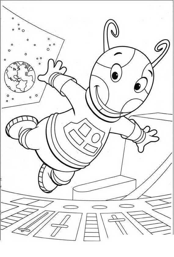 Backyardigans Uniqua Page Coloring Pages