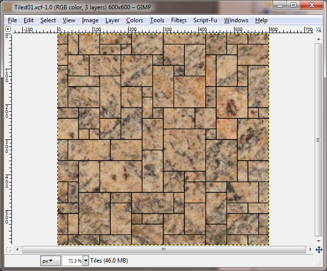 Random Diversions: Tiled Floor Tutorial using Inkscape and Gimp