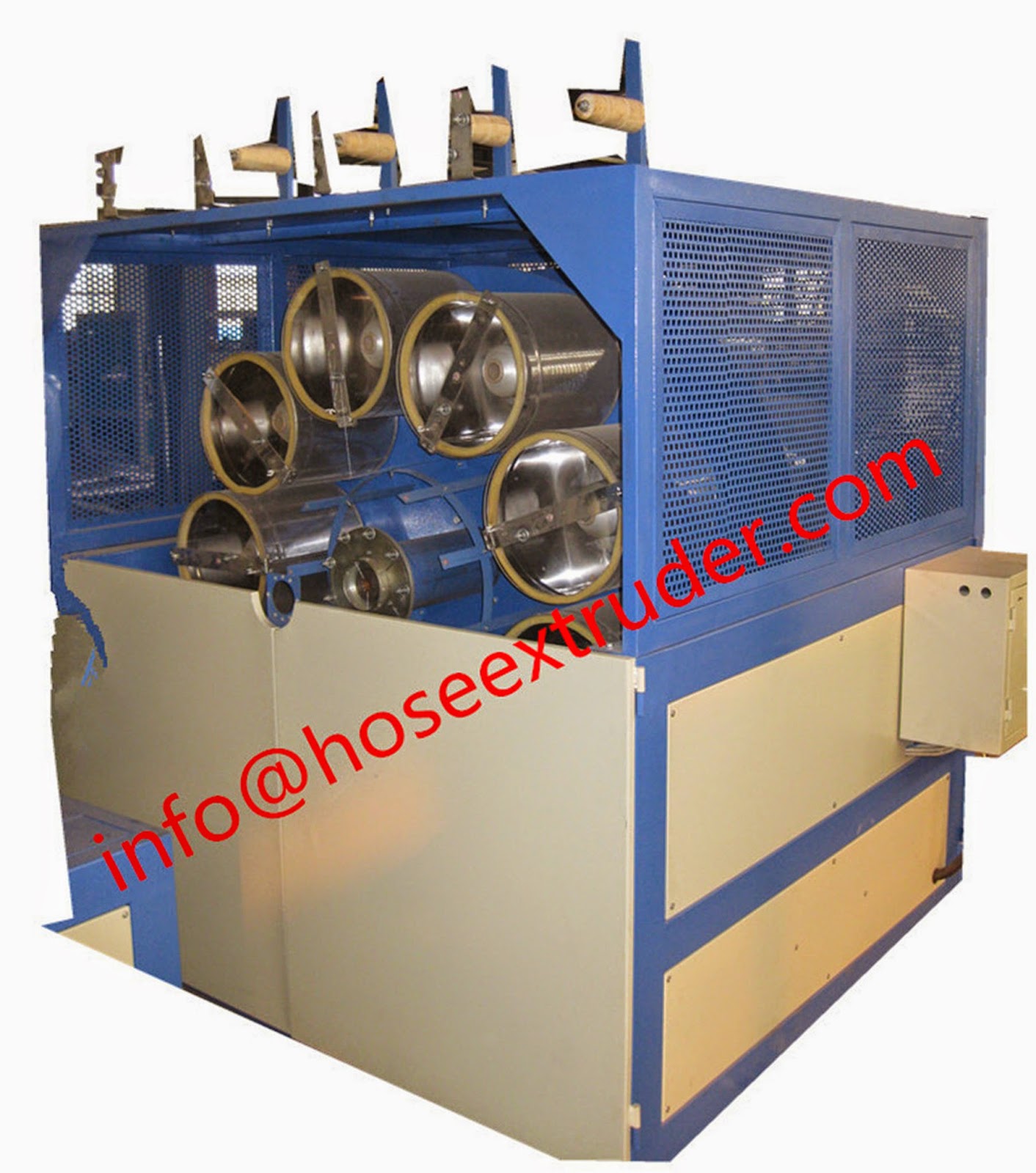 PVC Fiber Hose Extrusion Machine: PVC Fiber Hose Knitting Braiding ...
