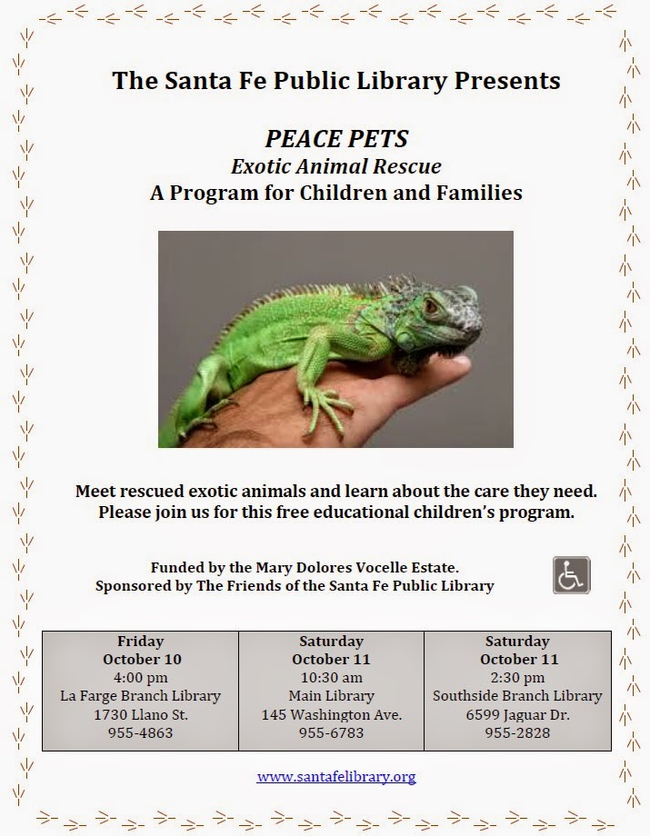 Icarus... the Santa Fe Public Library Blog: SFPL Presents: Peace Pets ...