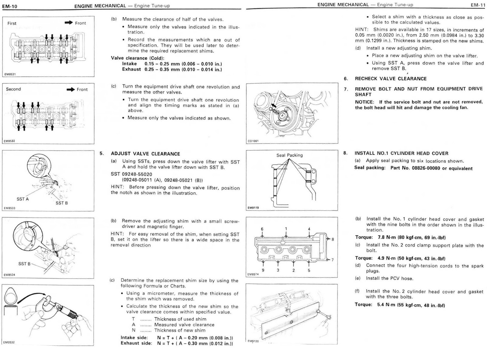 Tarago / Previa / Estima / TCR10 1993 Workshop: 02 - Engine Mechanical