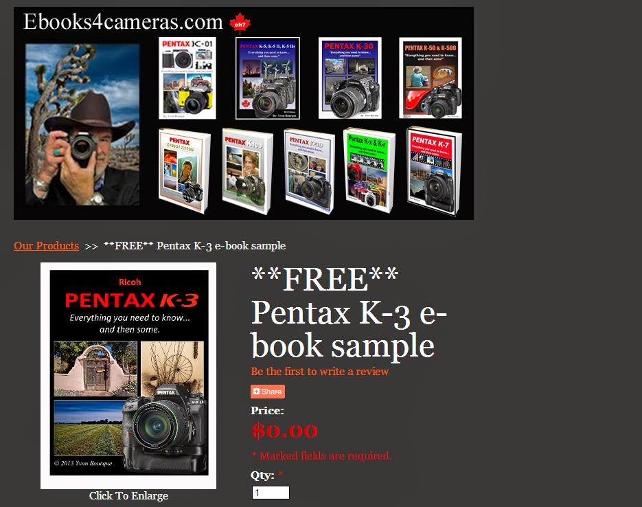 PENTAX DSLRs: **FREE** Pentax K-3 e-book sample. Take a peek before you ...