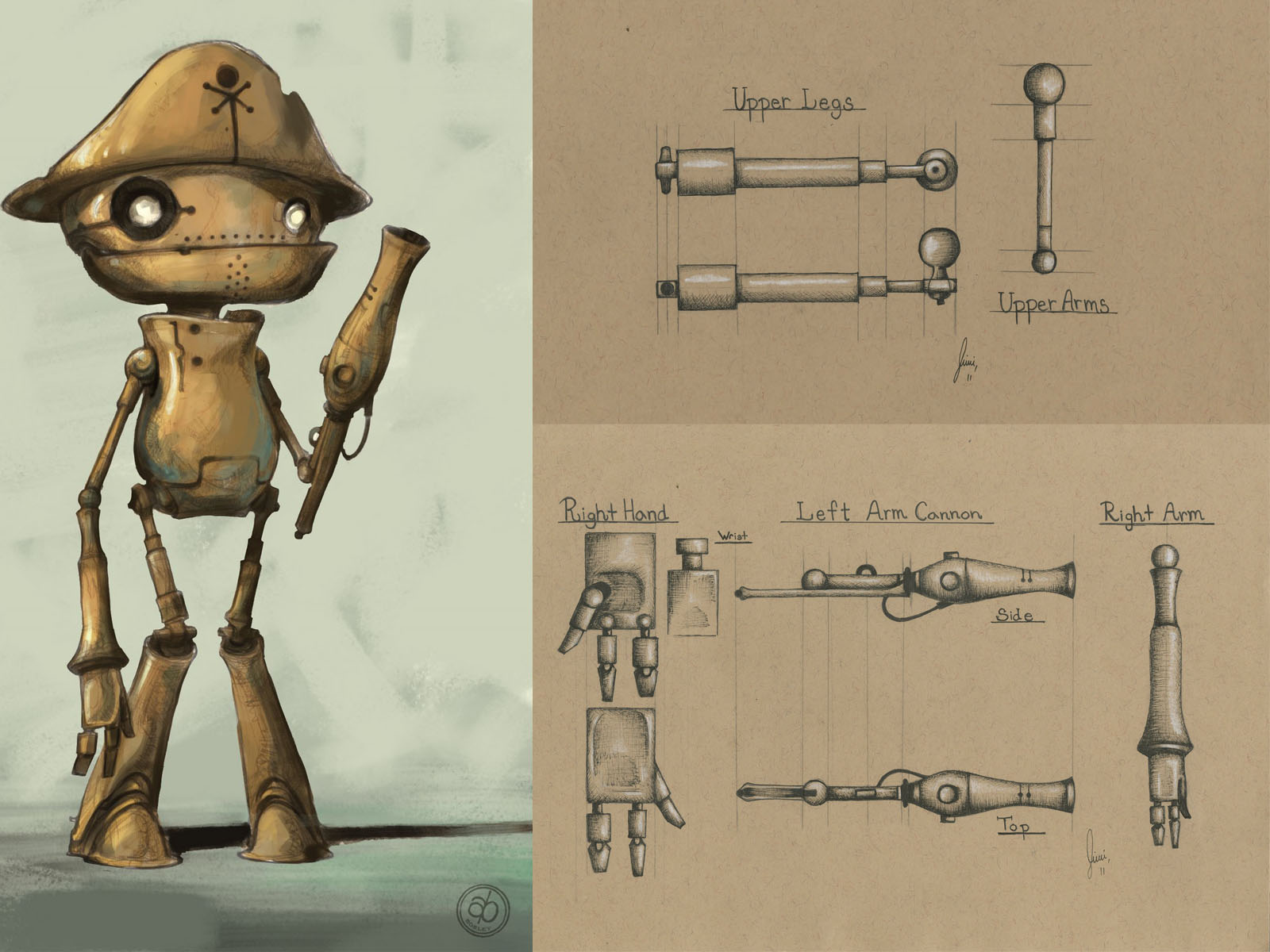 Jimmy Catanzaro Art & Illustration: Robot Limbs and Joints Sketches ...