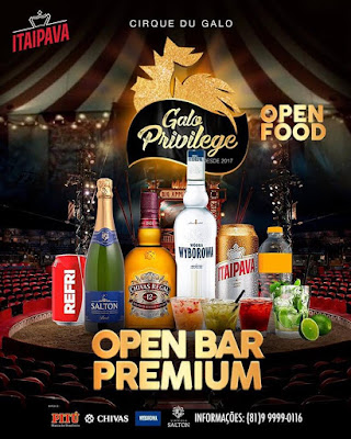 ACONTECE: Camarote Galo Privilege o OPEN BAR mais completo do Galo