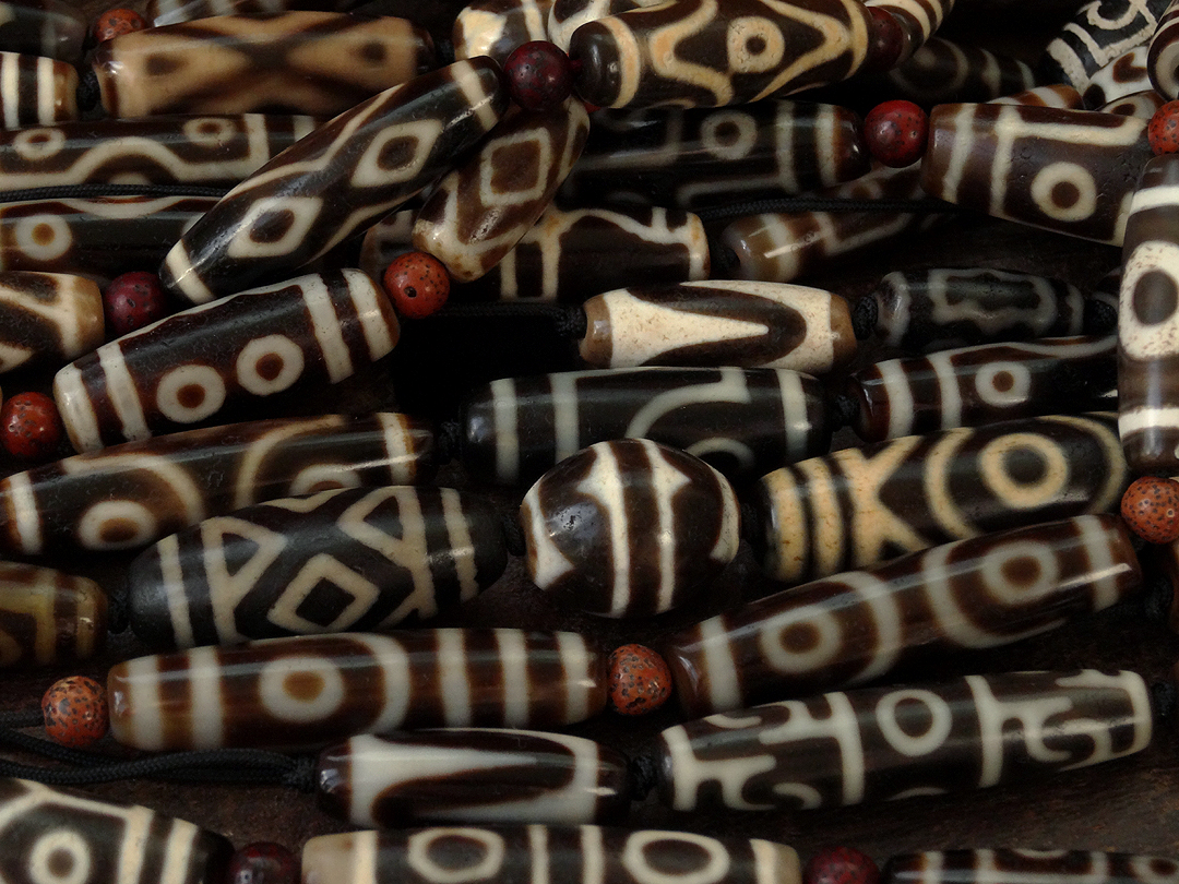 Tibetan dZi and other Himalayan Beads