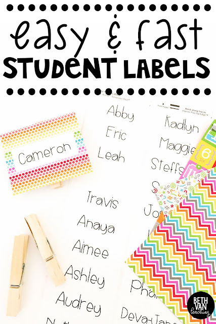 theteachyteacher: Quick and Easy Labels