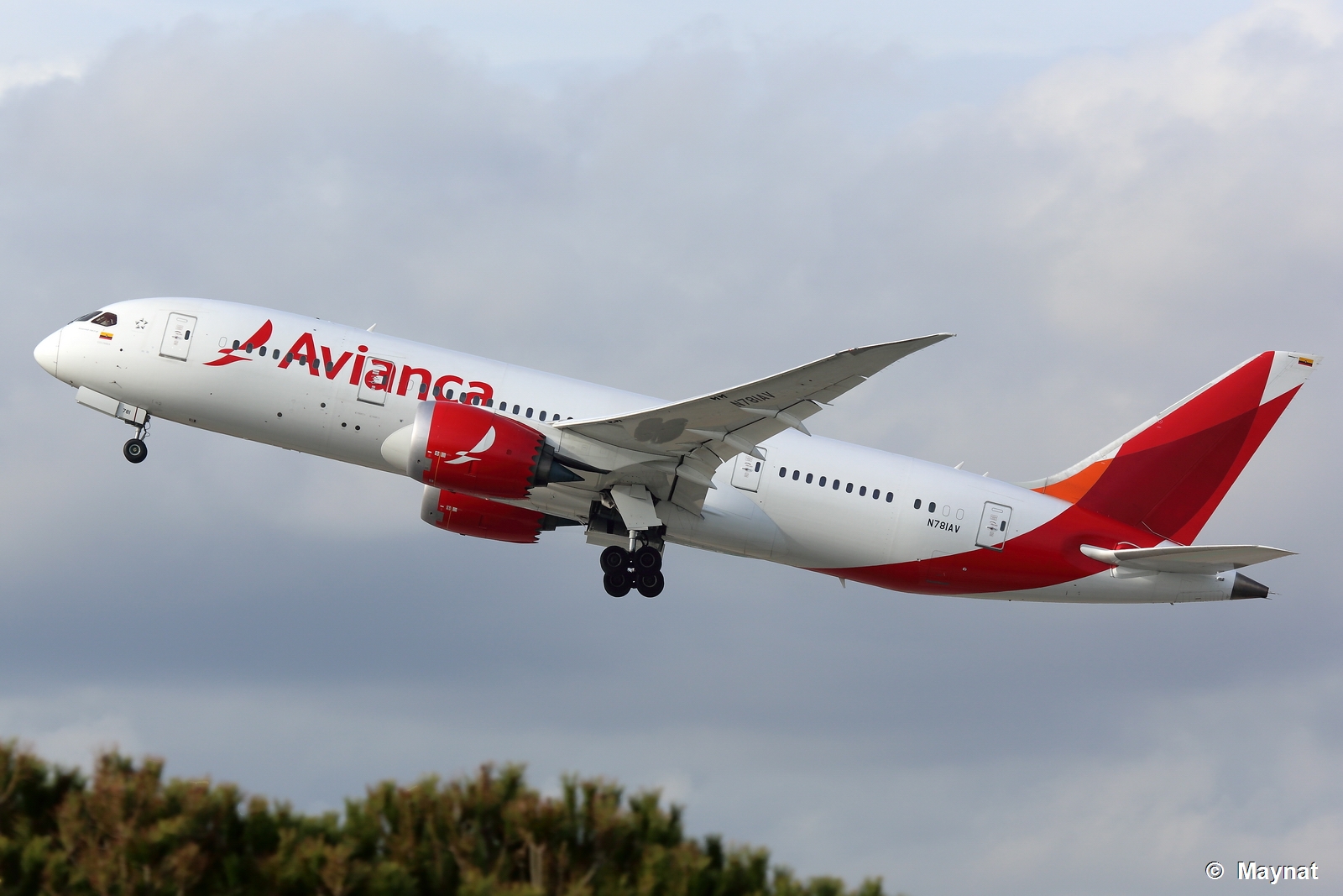 AvionSpotter Blog: Avianca - Boeing 787-8 Dreamliner - N781AV