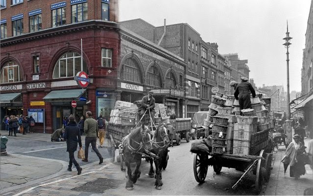 Step Into The Past: London Then and Now by Streetmuseum App ~ Vintage ...